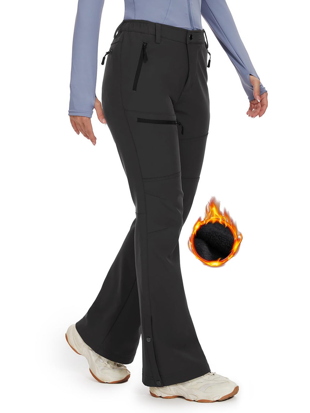 Women's Snow Ski Flare Hiking Pants - SnowVenture W021